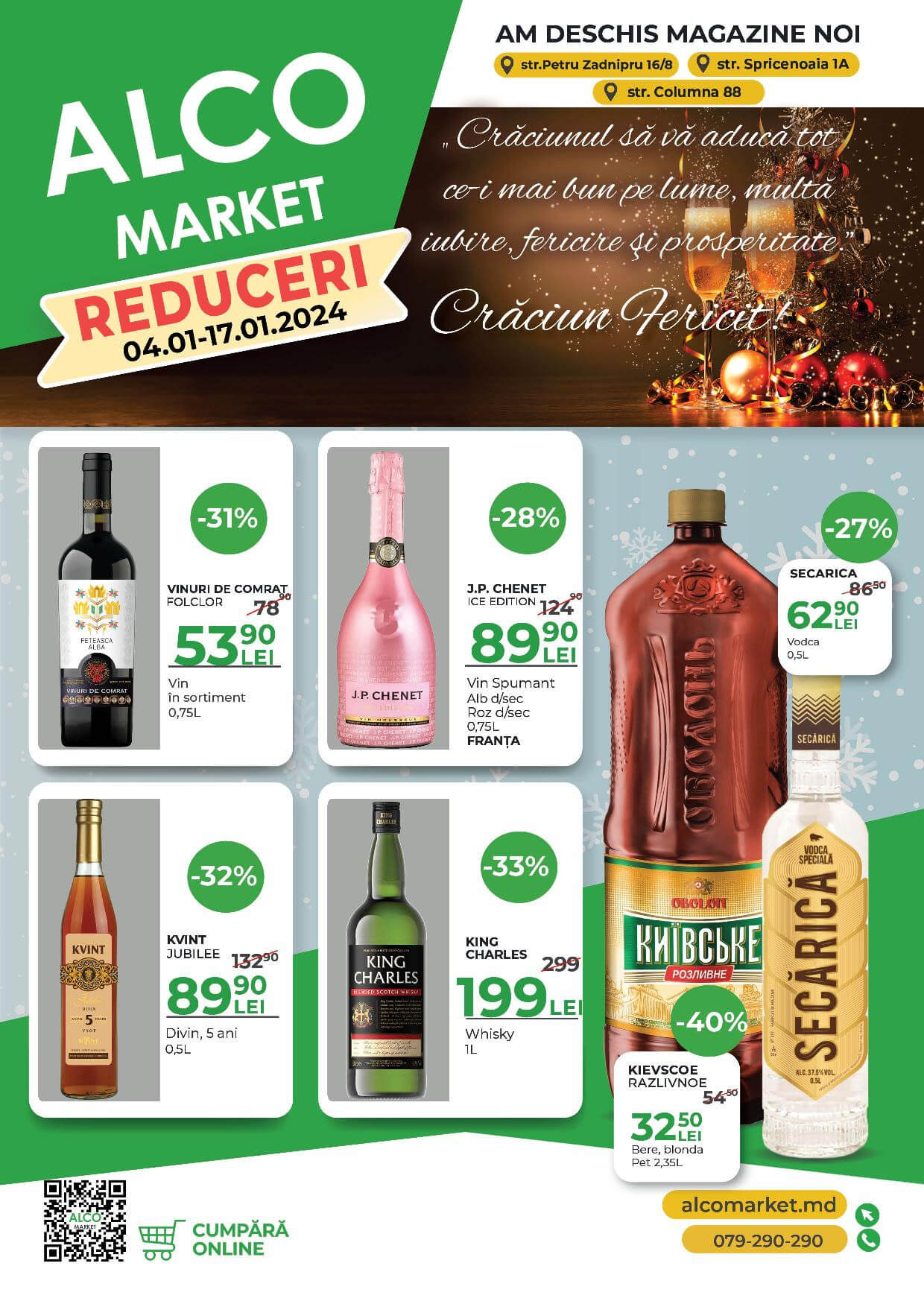 AlcoMarket catalog cu reduceri - 04 - 18 ianuarie 2024