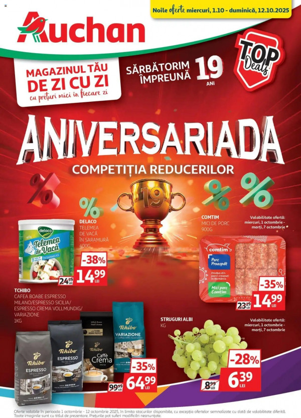 Catalog Auchan: Reduceri și Oferte Săptămânale | Mooldo