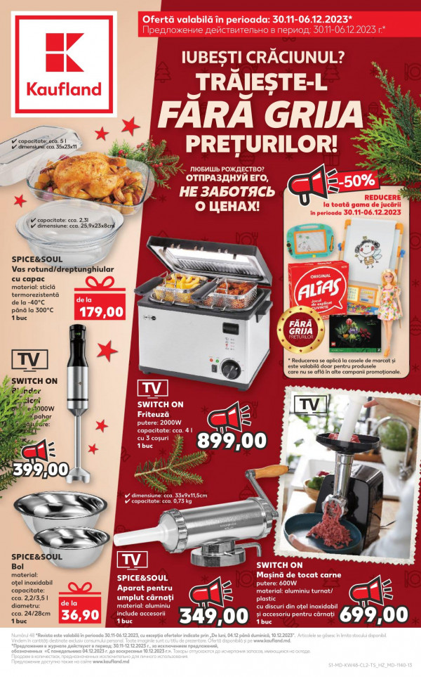Kaufland catalog cu reduceri - 30 November - 18 December 2023