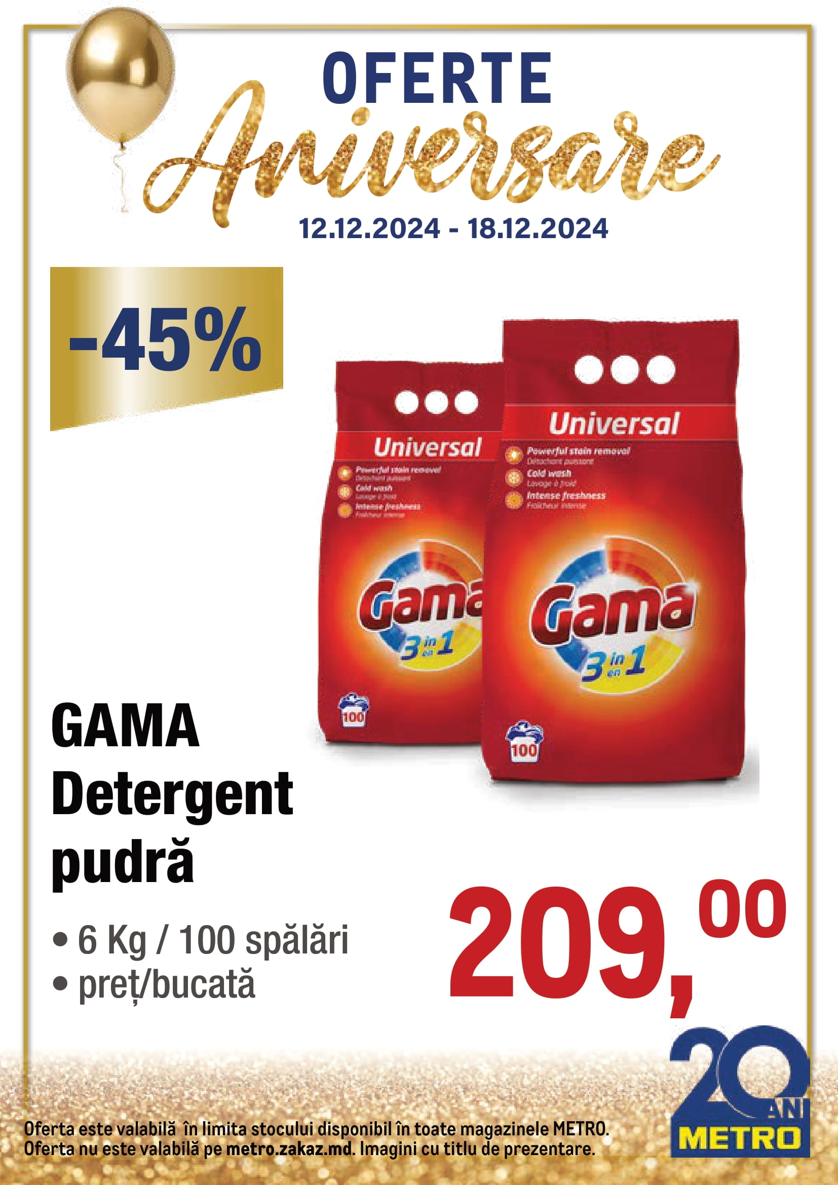 Metro catalog cu reduceri - 12 - 18 decembrie 2024